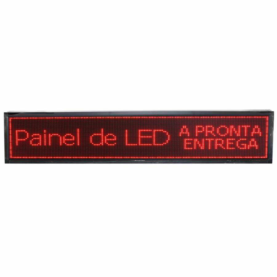 Painel De Led, Letreiro Digital Luminoso 199cm X 39cm suporta mais de 20.000